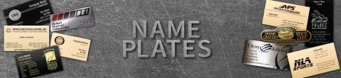 Name Plates - Nameplates, Metal Tags and Laser Cutting | Detroit Name ...